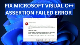 Microsoft Visual C Debug Assertion Failed Fix By Lotus Geek Mp3 Mp4