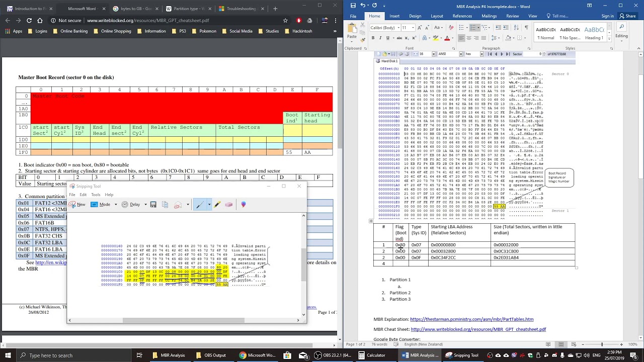 Digital Forensics Master Boot Record Analysis Mbr 4 Youtube