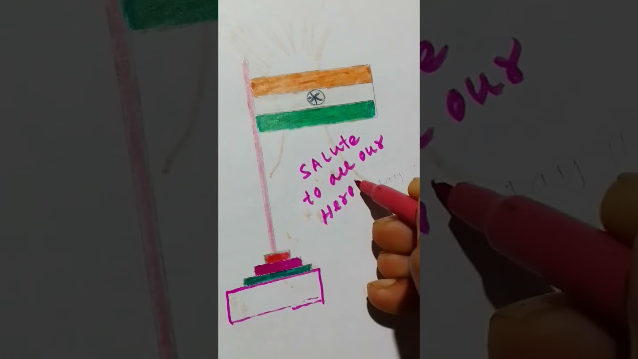 National Flag Easy Step Drawing Youtube