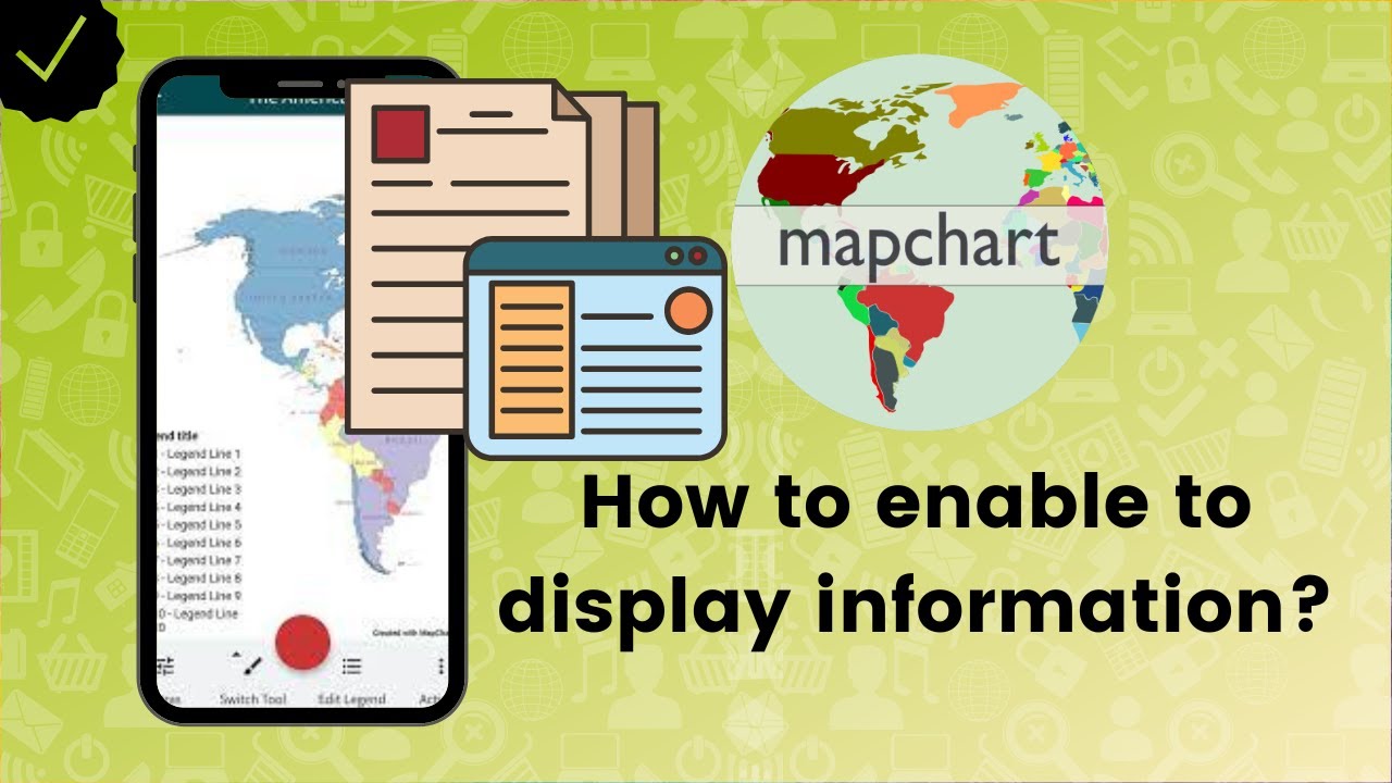 How To Enable To Display Map Information On Mapchart Youtube