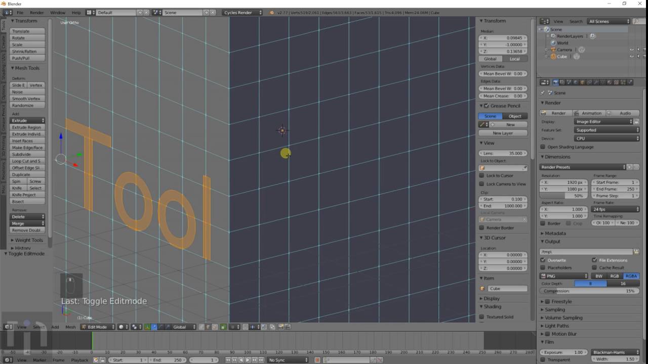 Blender Tutorial 018 Knife Tool Youtube