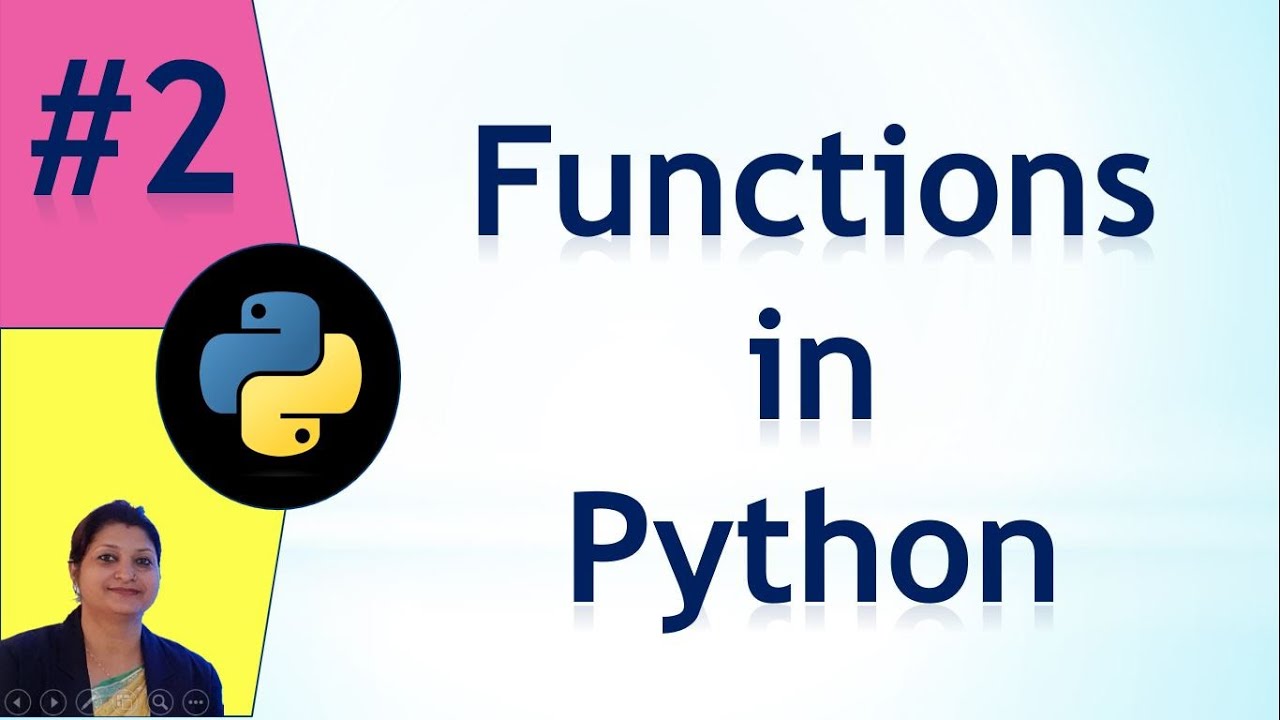 Functions In Python Youtube