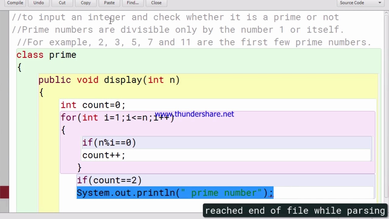 Java Program To Print Prime Numbers 1 To 100