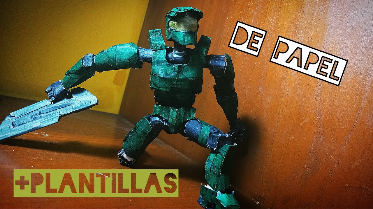 Master Chief Papercraft Articulado Y Fácil De Hacer Youtube