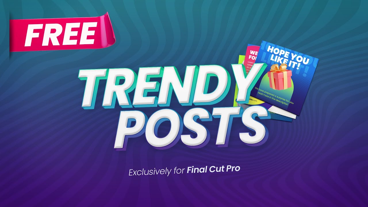 Free Final Cut Pro Templates Trendy Posts Youtube
