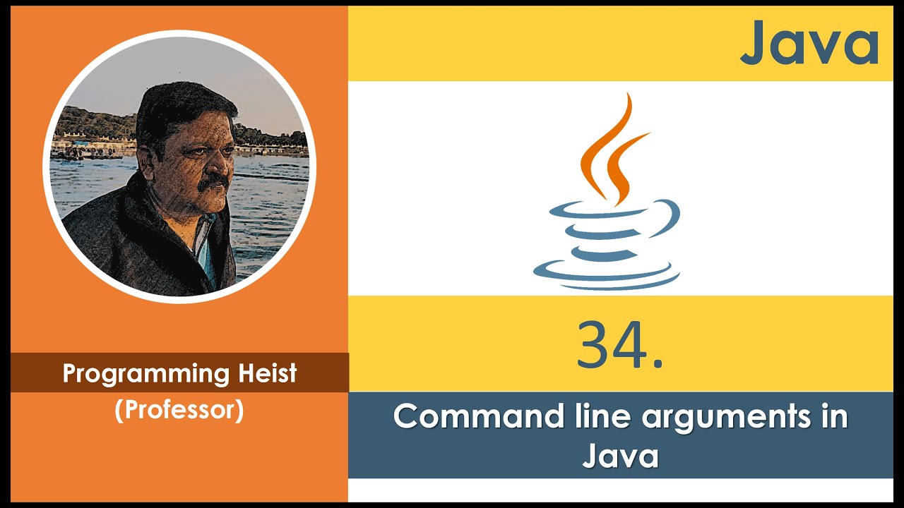 034 Command Line Arguments In Java Youtube