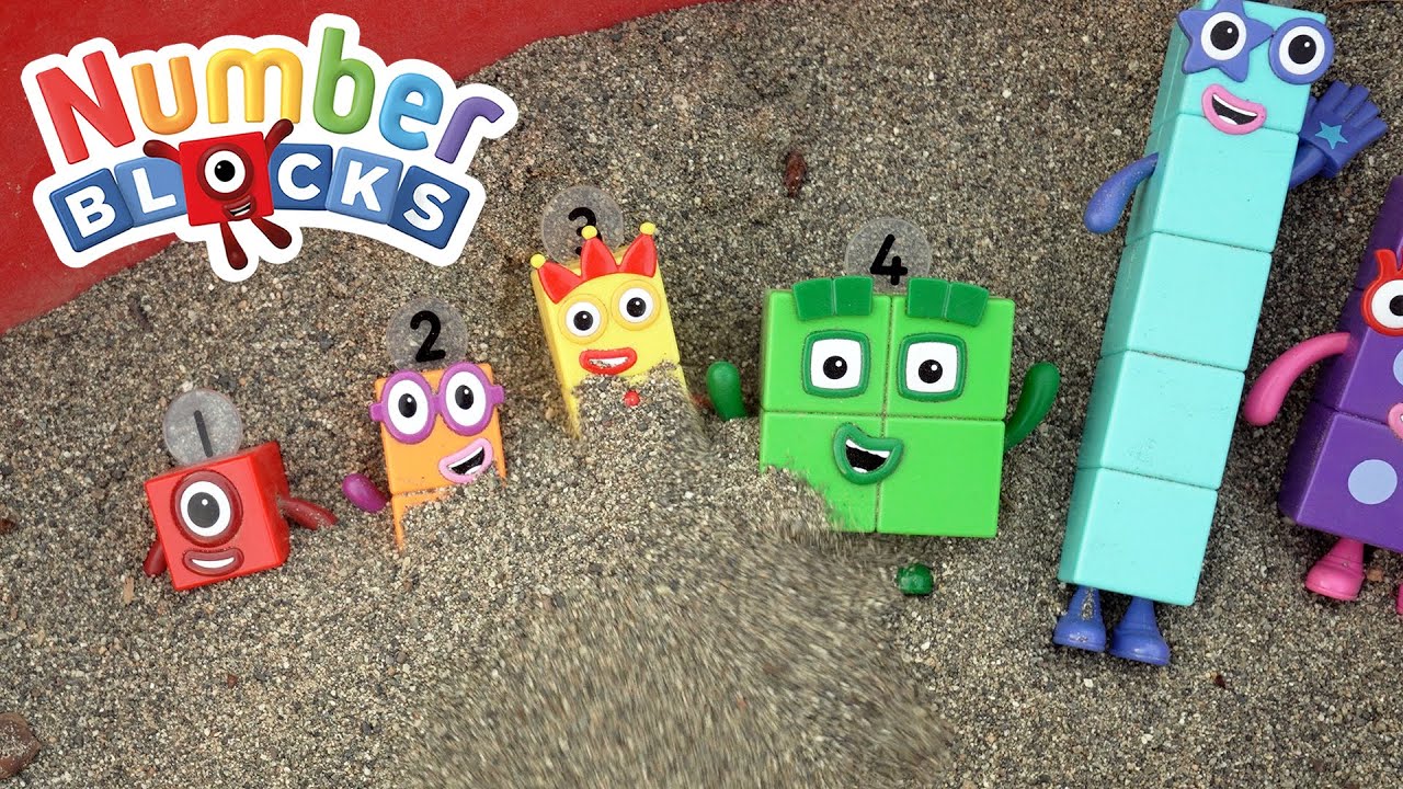 Numberblocks Are Buried In My Sandbox Find And Arrange Numbers Left To