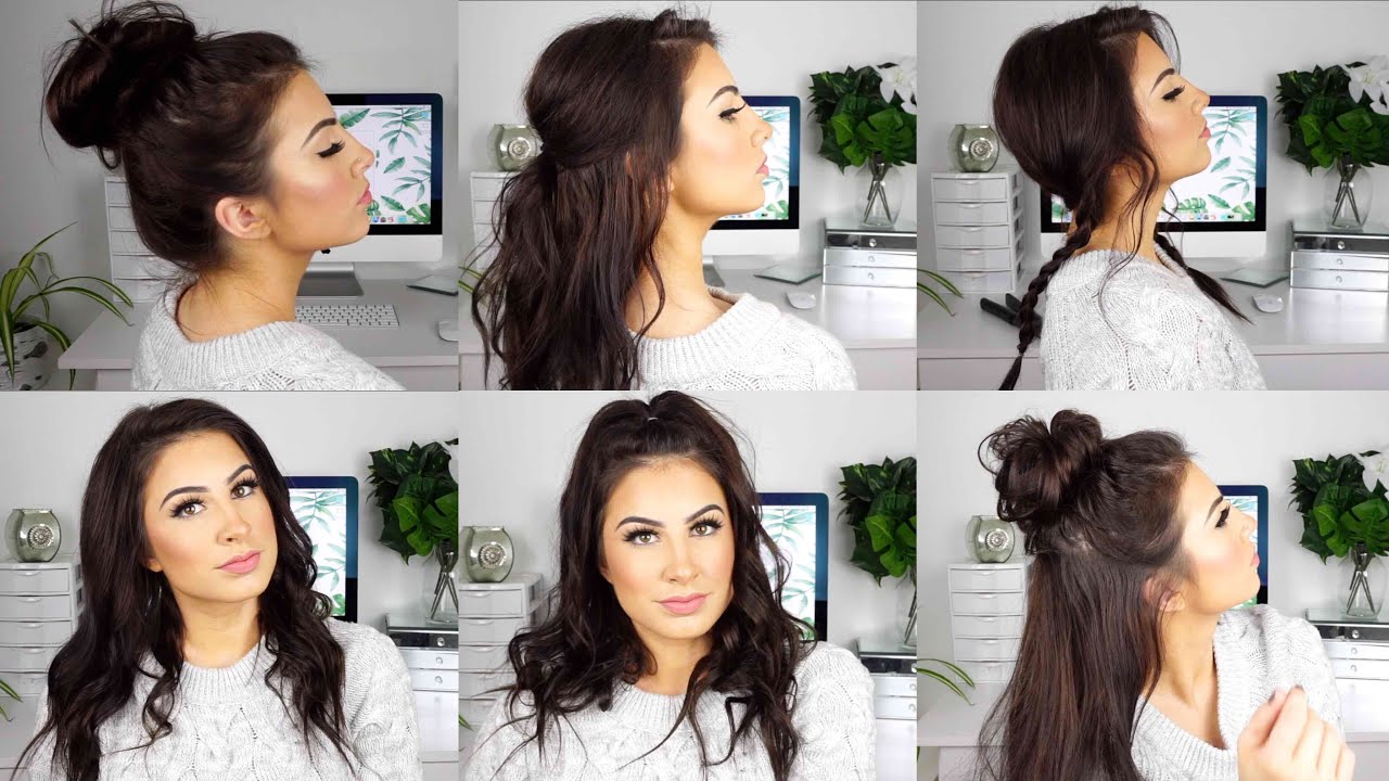 Cute And Easy Hairstyles For Medium Thin Hair Youtube