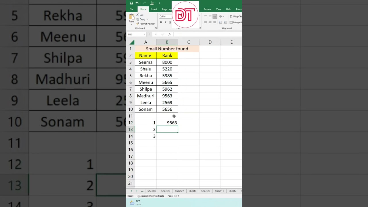 Excel Formula For Job Interview Shorts Youtubeshorts Quadexcel