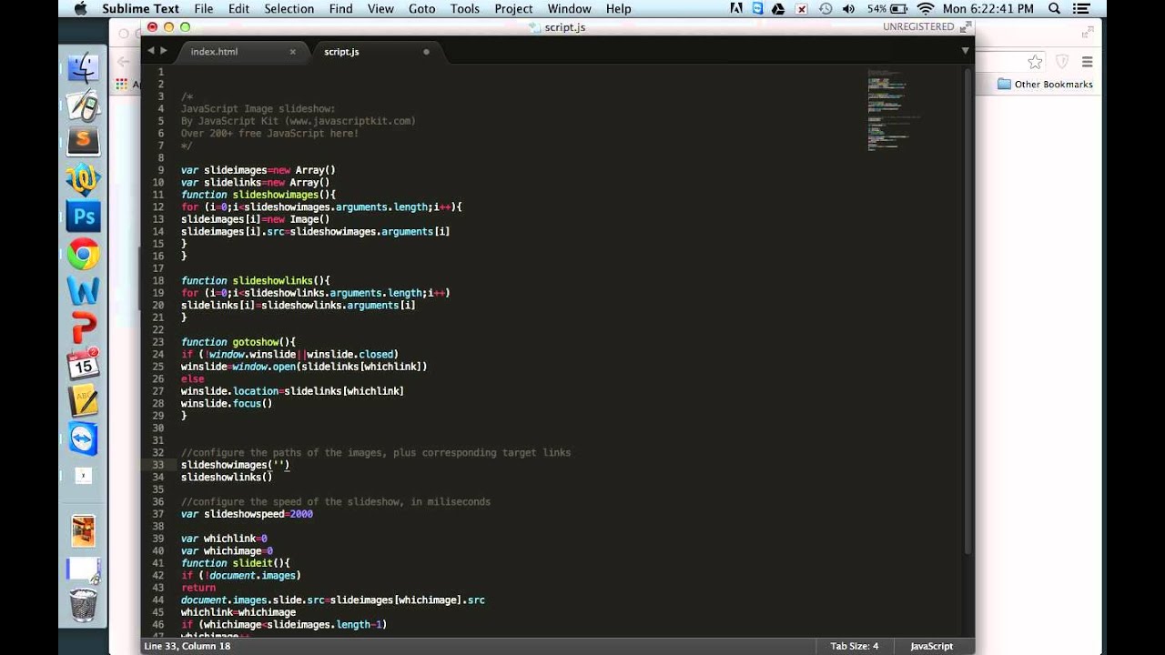 Tutorial Javascript Slideshow