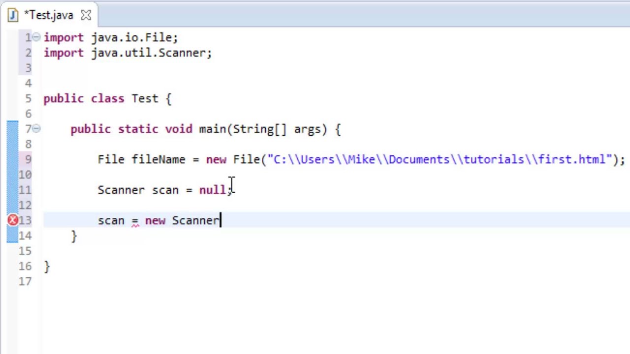 Java I O Reading Files With Scanner Youtube