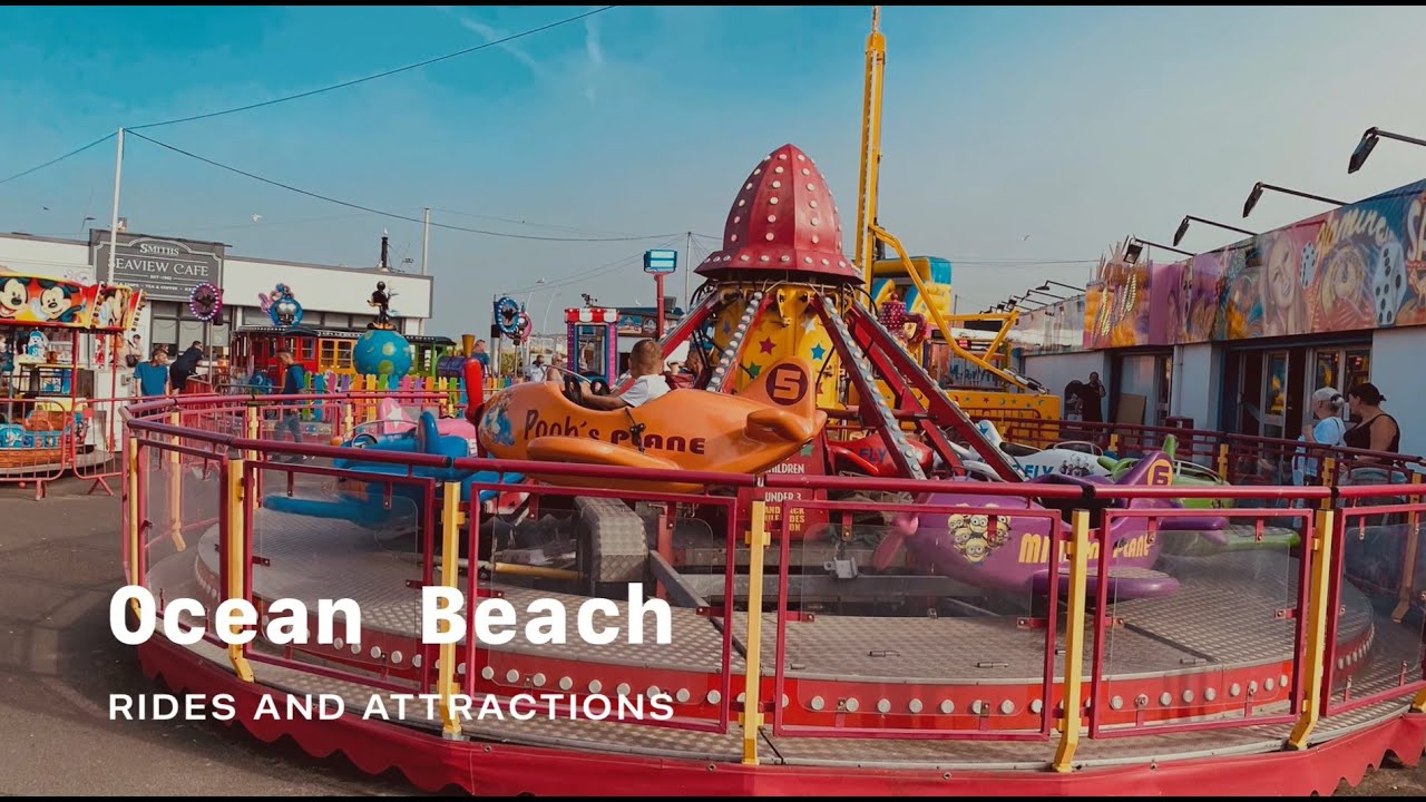 Ocean Beach Rides And Attractions Youtube