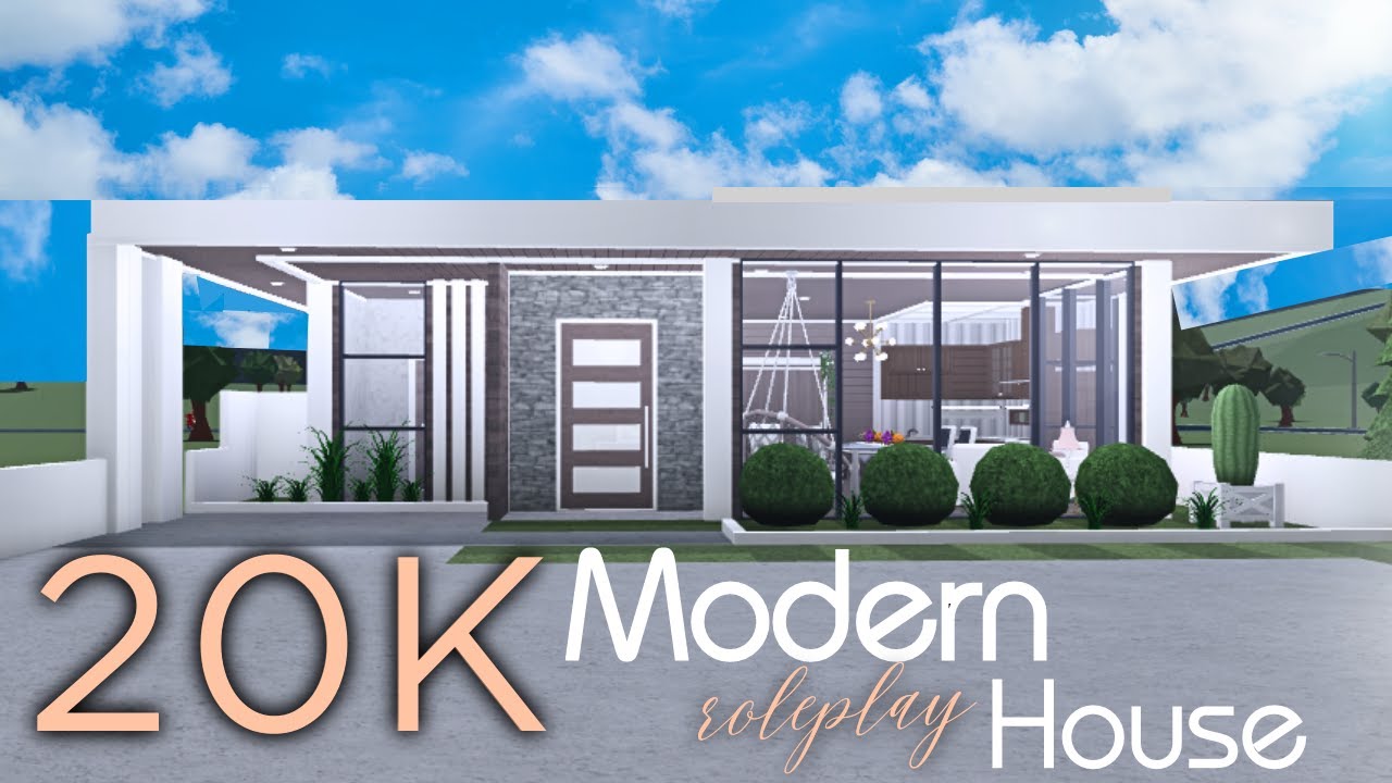 Bloxburg 20k Modern Roleplay House No Gamepass Youtube
