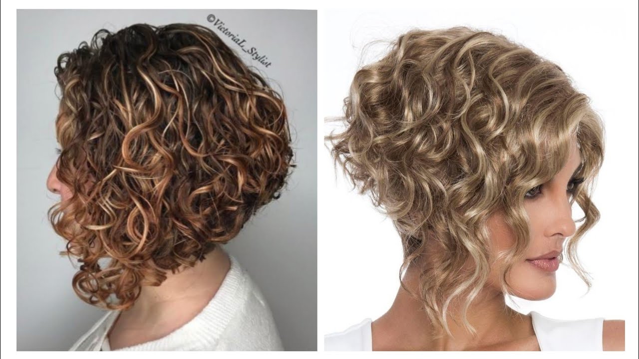 Curly Stacked Bob Hairstyles