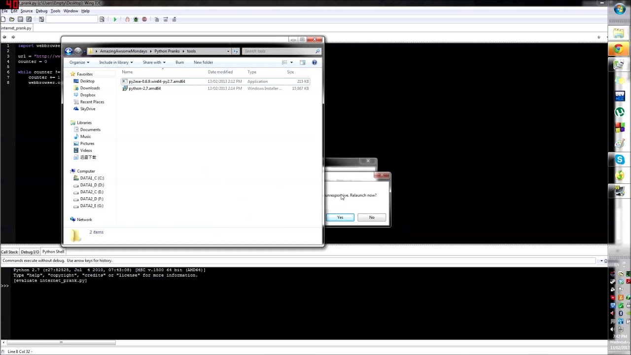 Python Pranks Tabs Youtube