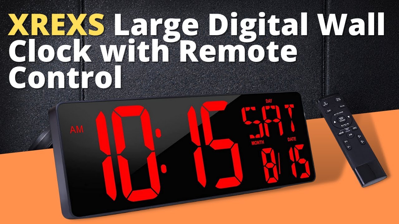 Xrexs Large Digital Wall Clock Manual At Rosemary Hurwitz Blog
