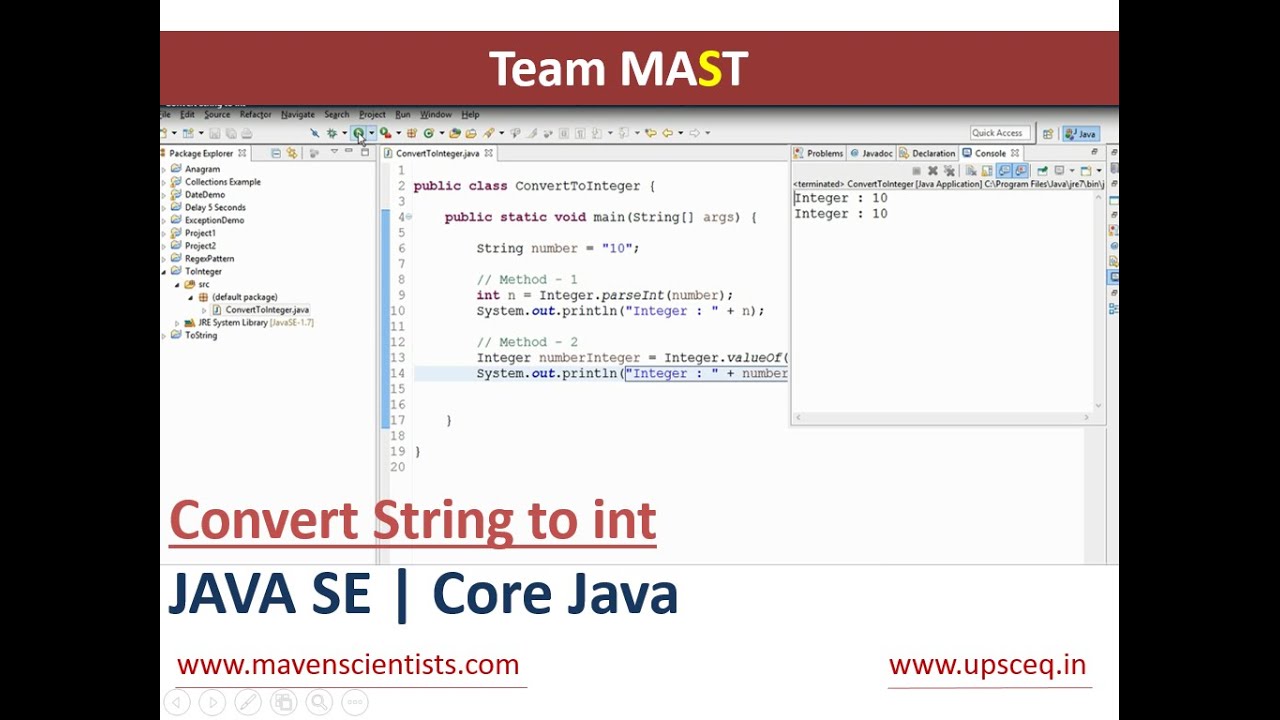 Java Convert String To Int Examples Type Conversion And Casting In