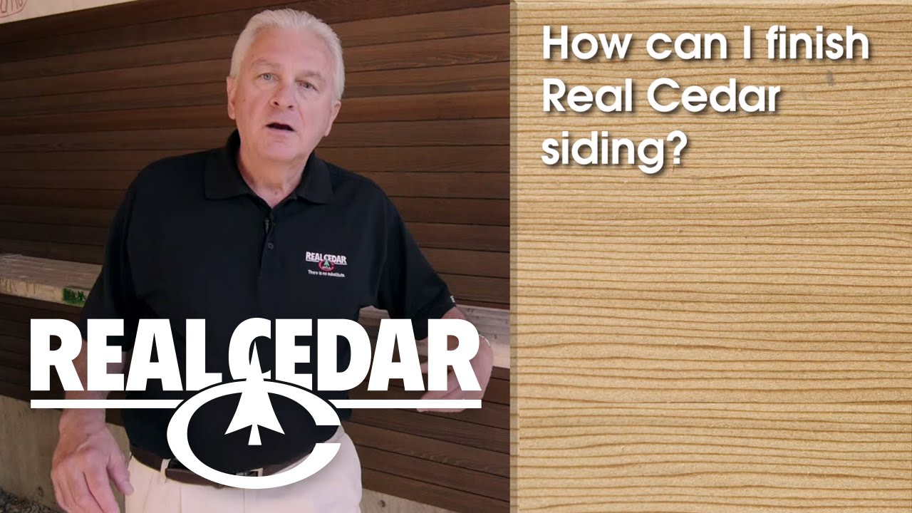 Faq How Can I Finish Real Cedar Siding Realcedar Youtube