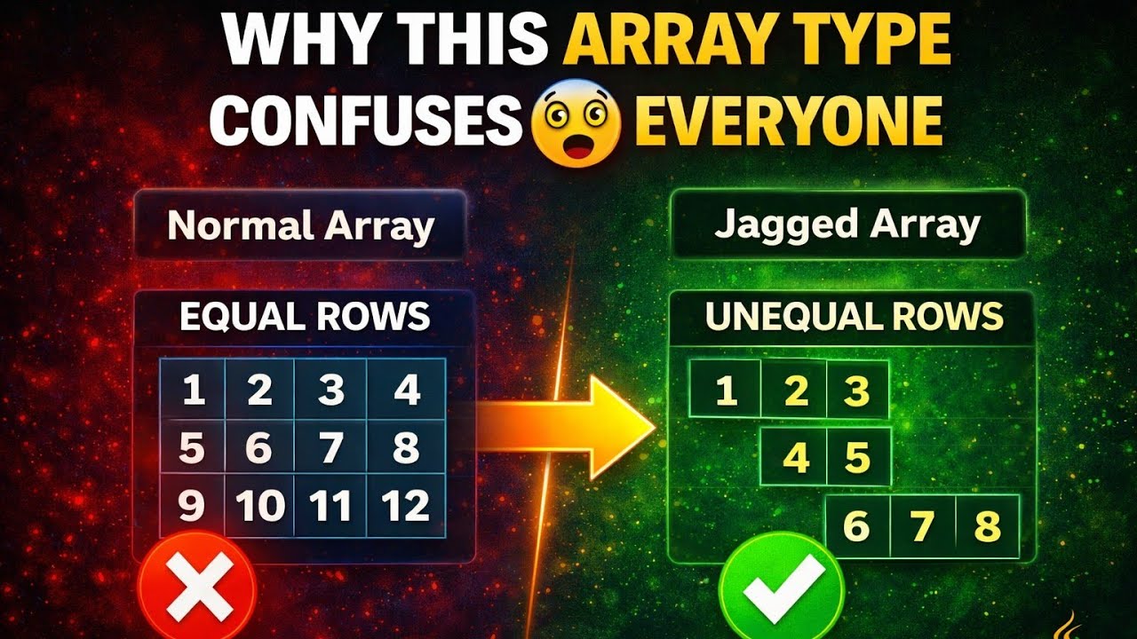 Jagged Array In Java Chapter 34 Java Tutorial For Beginners Youtube