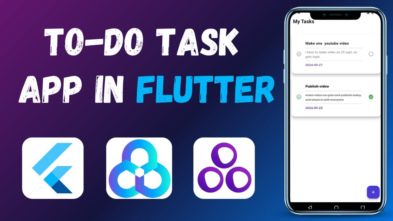 Complete Todo Task App In Flutter Getx Hive Flutter Tutorial