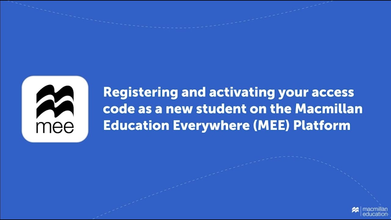 How To Register And Activate Your Access Code As A New Student On The