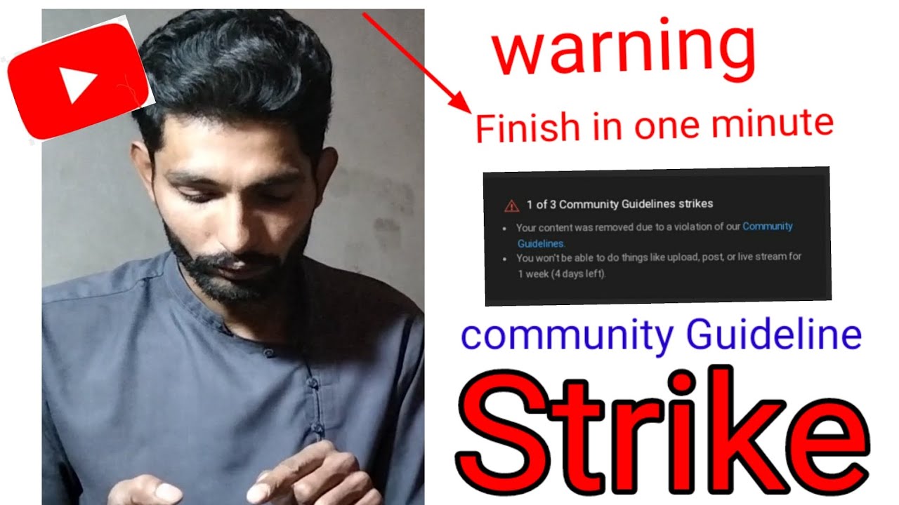 How To Remove Warning Strike Youtube Youtube
