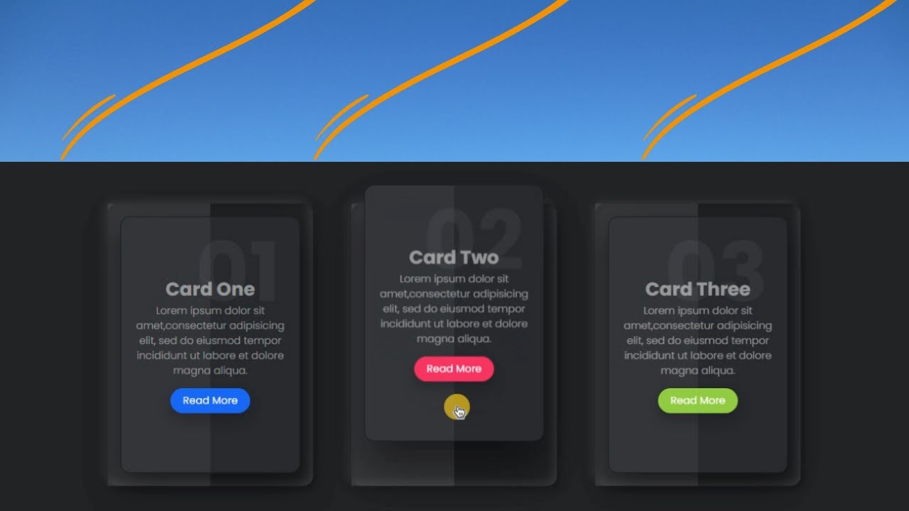 Dark Css Neumorphism Cards Using Html Css With Hover Effects Css Ui
