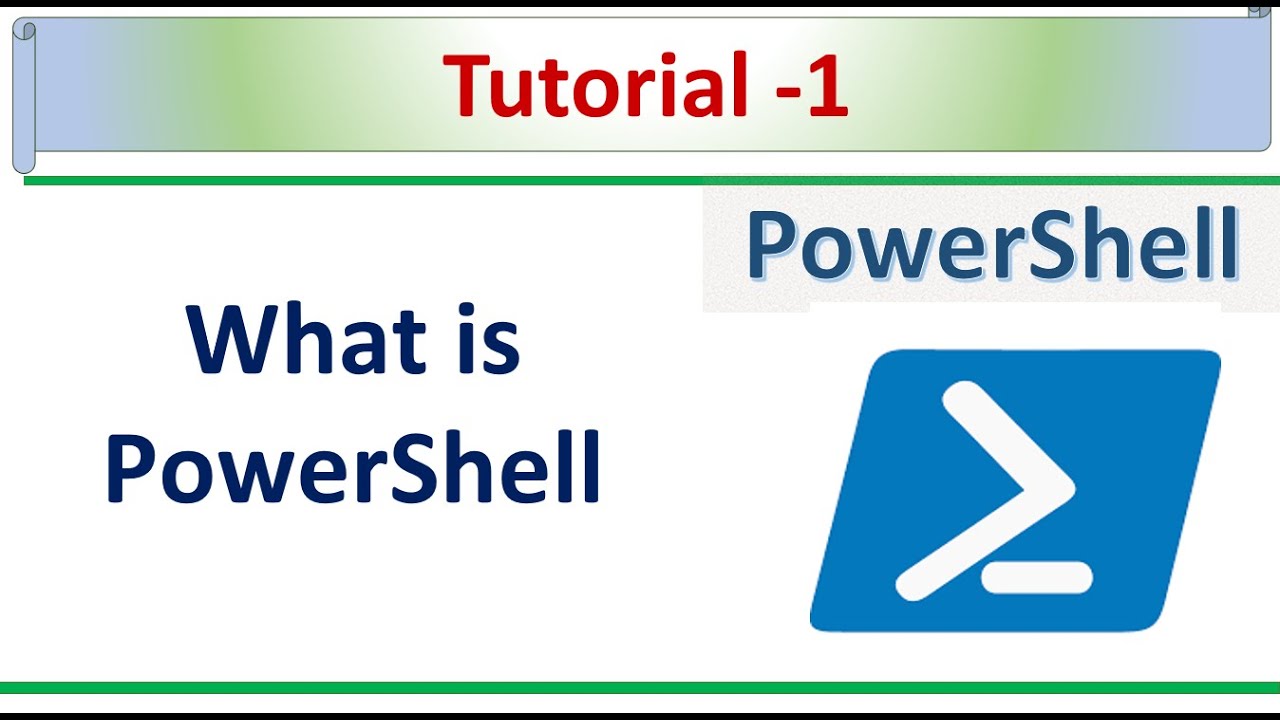 Powershell Tutorial 1 What Is Powershell Youtube