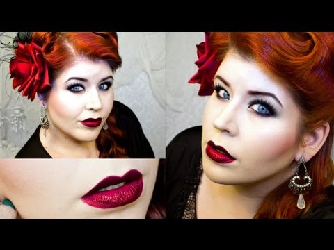 тлж Gothic Pin Up Makeup Tutorial тлж Youtube