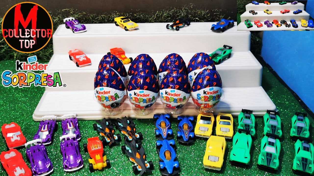 Abrimo 8 Kinder Sorpresa Hot Wheels Y Tenemos Colección Completa