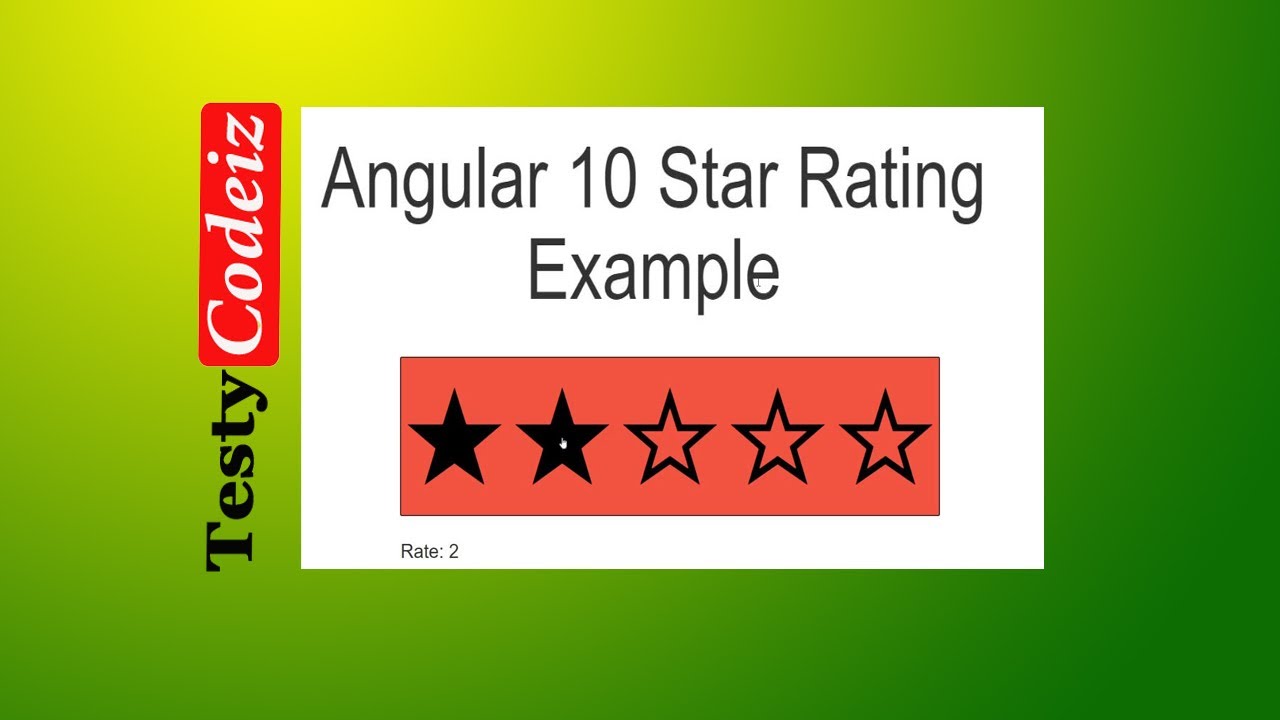 Angular 10 Star Rating Example Star Review System In Angular By