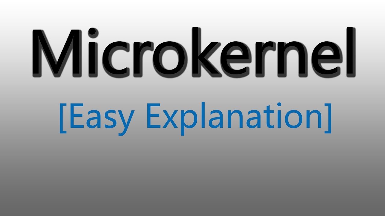 Microkernel Explanation Youtube