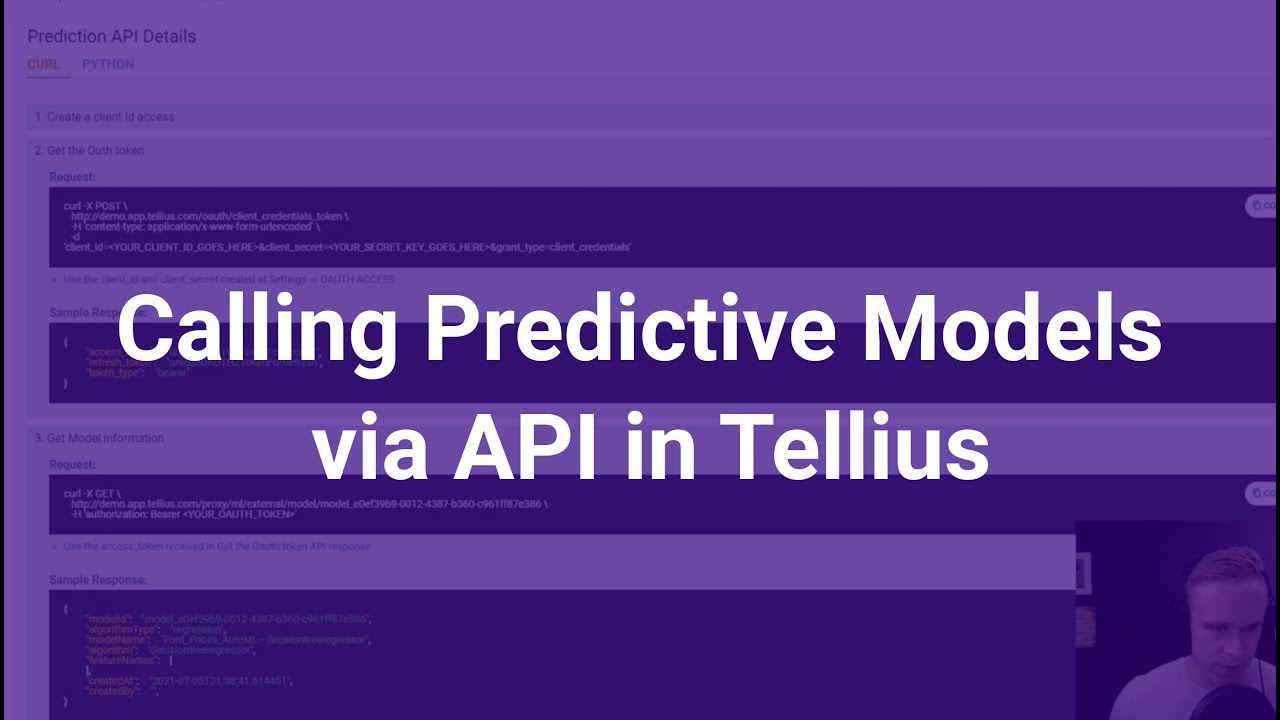 Calling Predictive Models Via Api In Tellius Youtube