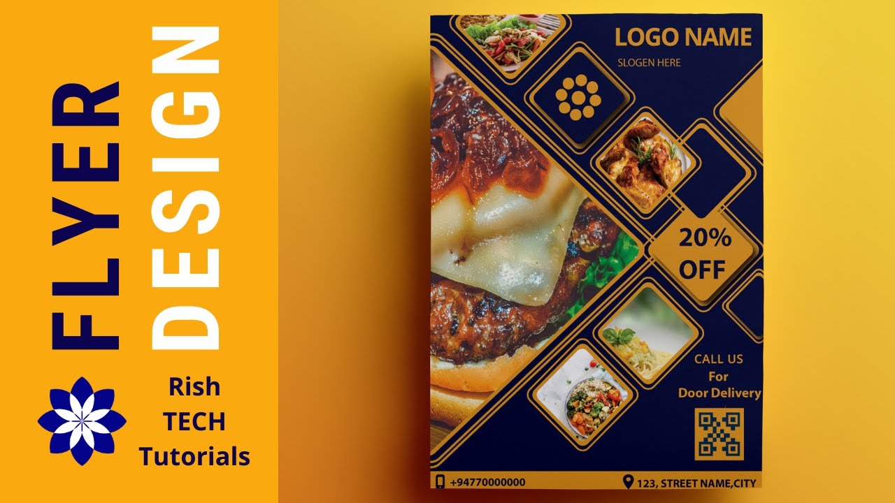 Illustrator Cc Tutorial Graphic Design Restaurant Flyer Design