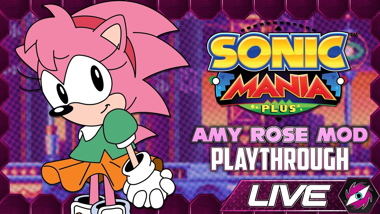 Sonic Mania Plus Amy Rose Mod Playthrough Youtube