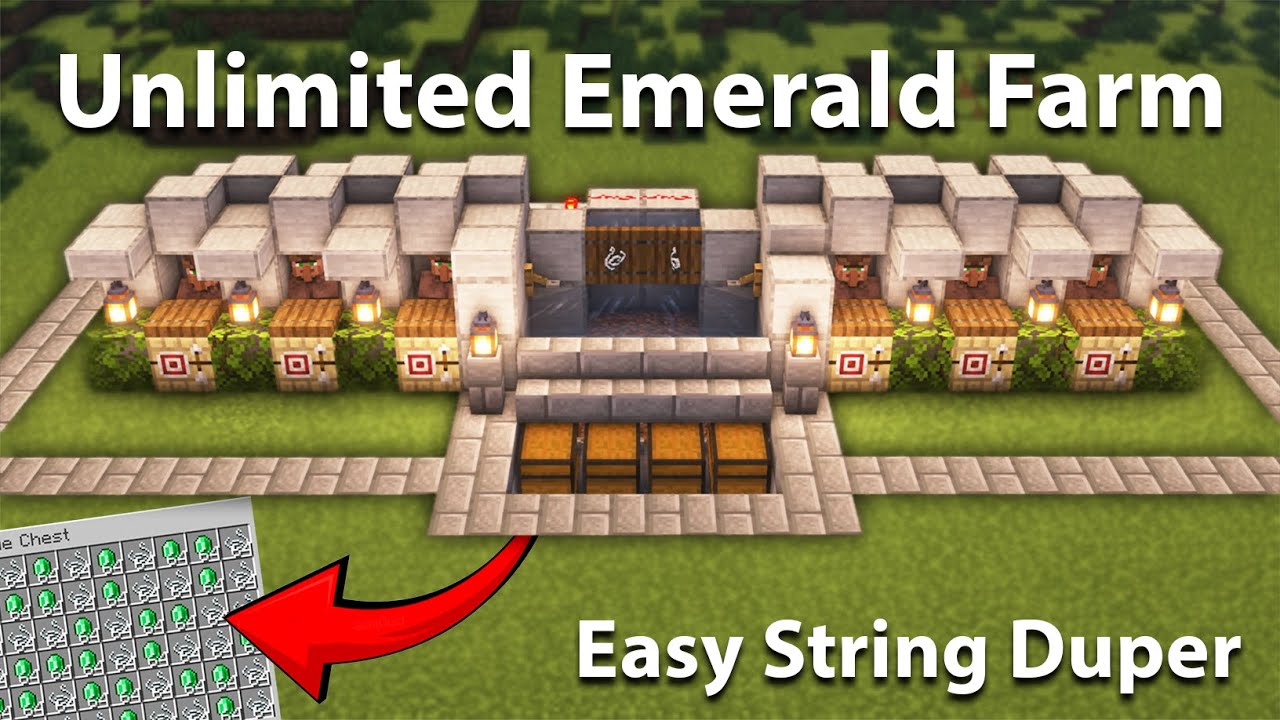 Unlimited Emerald Farm Easy String Duper Farm Aesthetic Villager