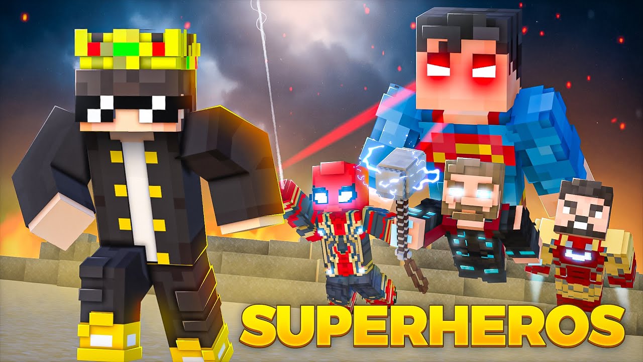 I Joined A Superhero Only Minecraft Server Youtube