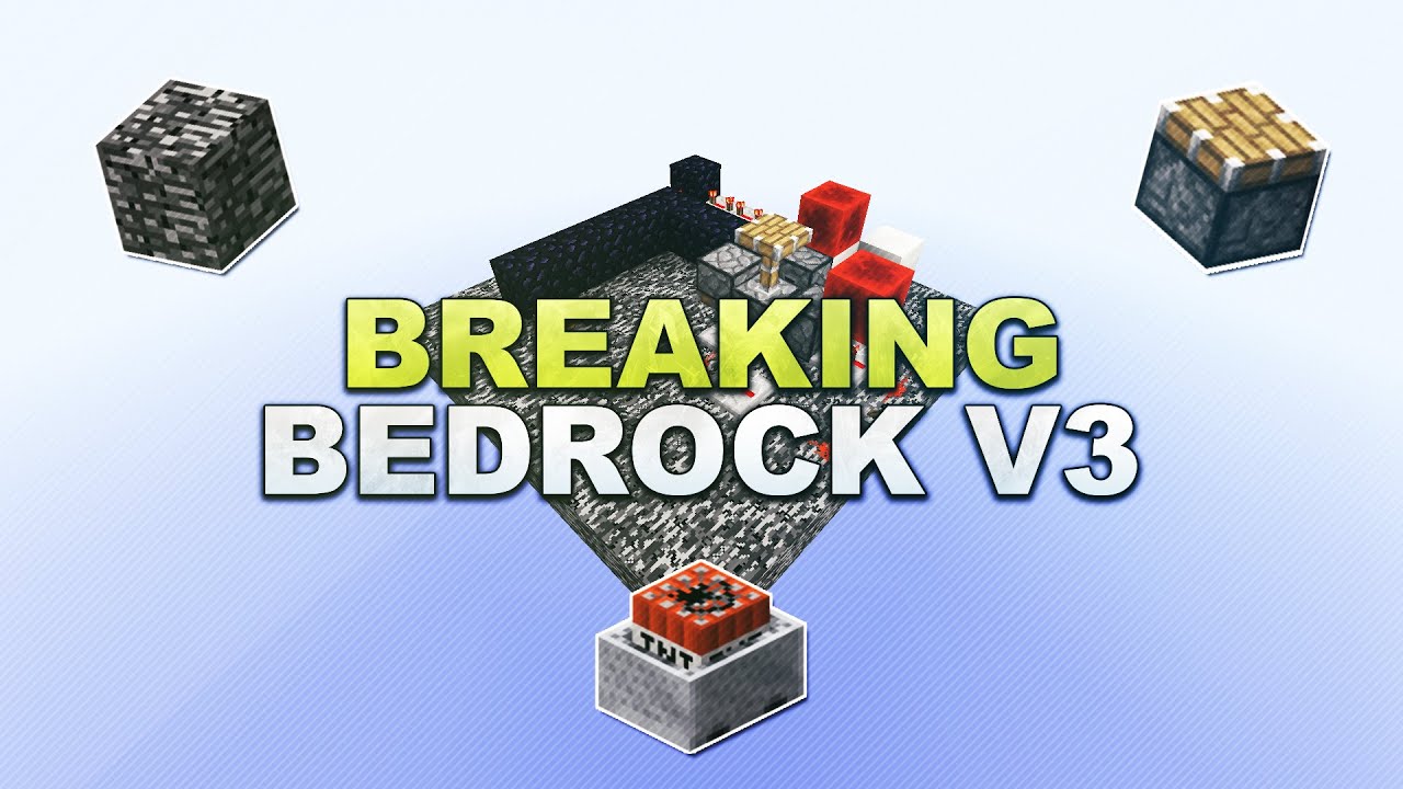 Minecraft Breaking Bedrock Bedrock Zerstören Tutorial 1 12 Youtube