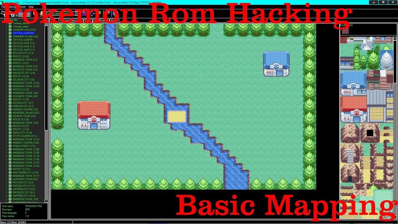 Pokemon Rom Hacking Tutorials Part 1 Basic Mapping Youtube