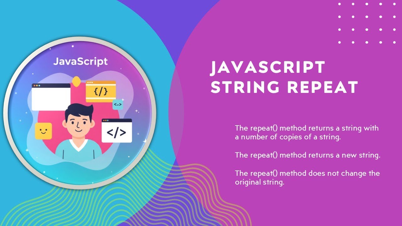 Javascript String Repeat Method Youtube