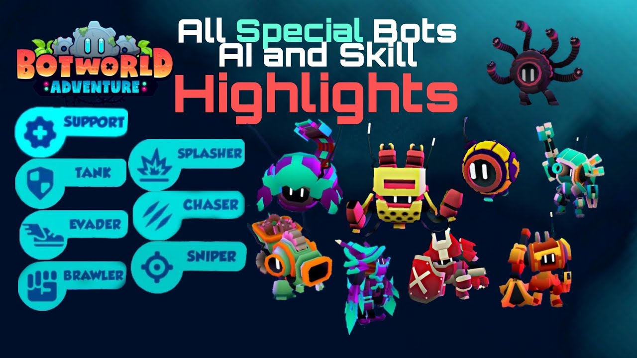 Botworld Adventure Gameplay All Special Bots Ai And Skill Highlights