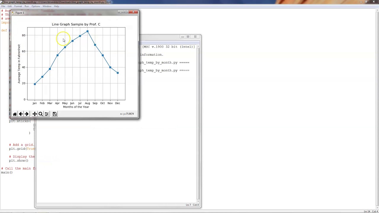 Python Line Graphs Version 1 Youtube