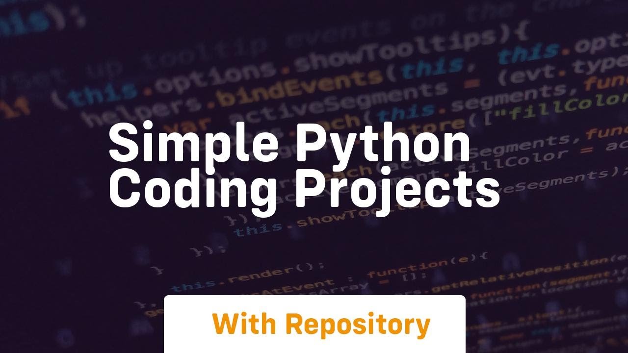 Simple Python Coding Projects Youtube