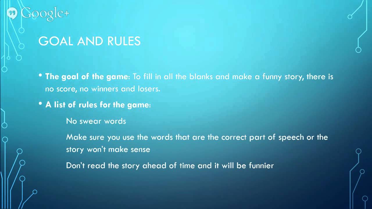 Madlibs Project Presentation Youtube