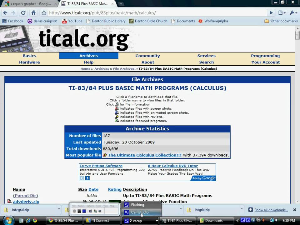 Ticalc Org How To Download Programs For Ti Calculator Youtube
