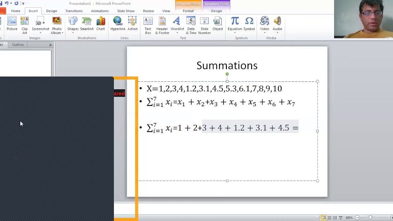Working With Summations Youtube