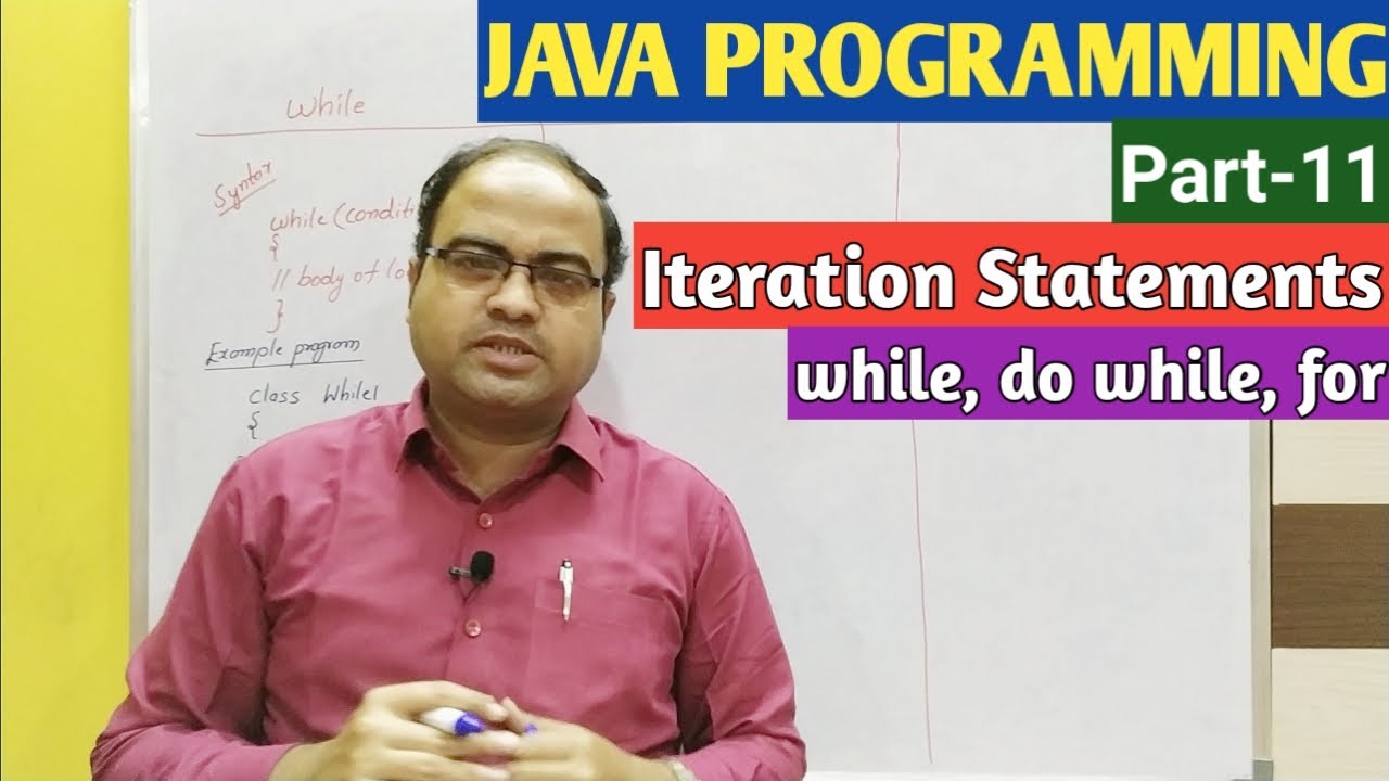 Java Programming Part 11 Iteration Statements While Do While