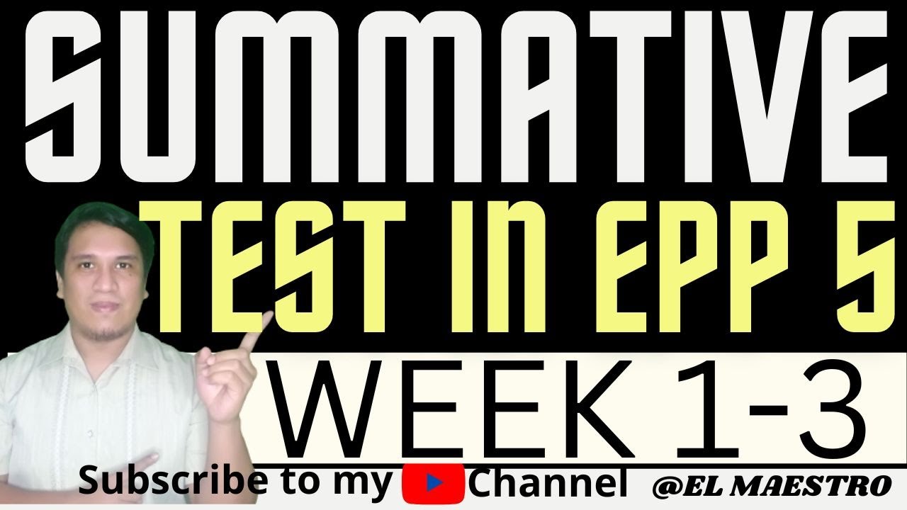 Summative Test Grade 4 Matatag Epp Ict