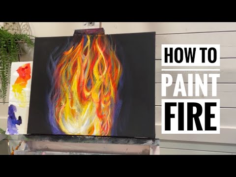 Easy Way To Paint Fire Flames рџ ґ Step By Step In Acrylic Painting