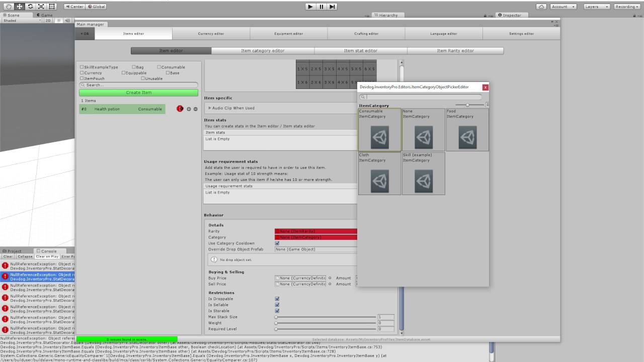 Unity Inventory Pro Video Tutorial 1 Getting Started Editor
